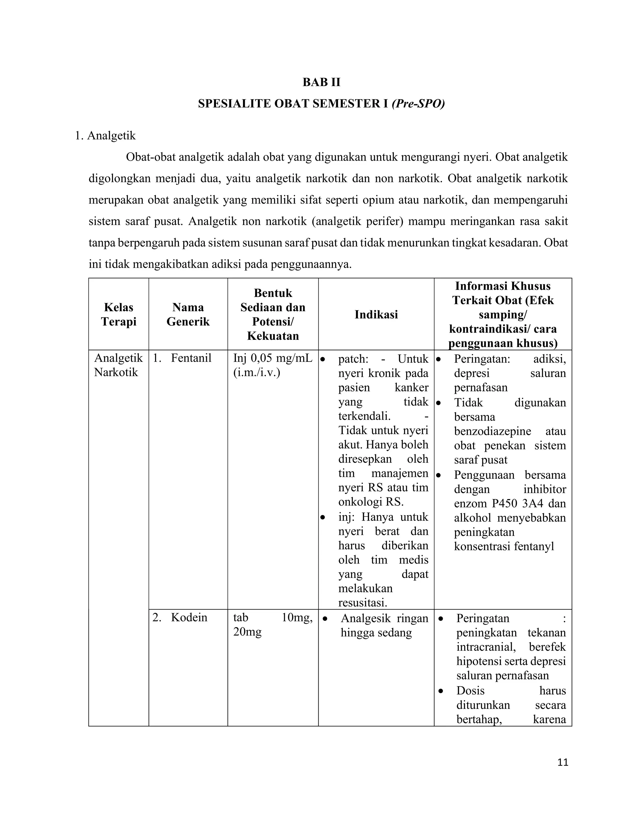 Spesialite obat untuk mahasiswa sarjana farmasi | PDF