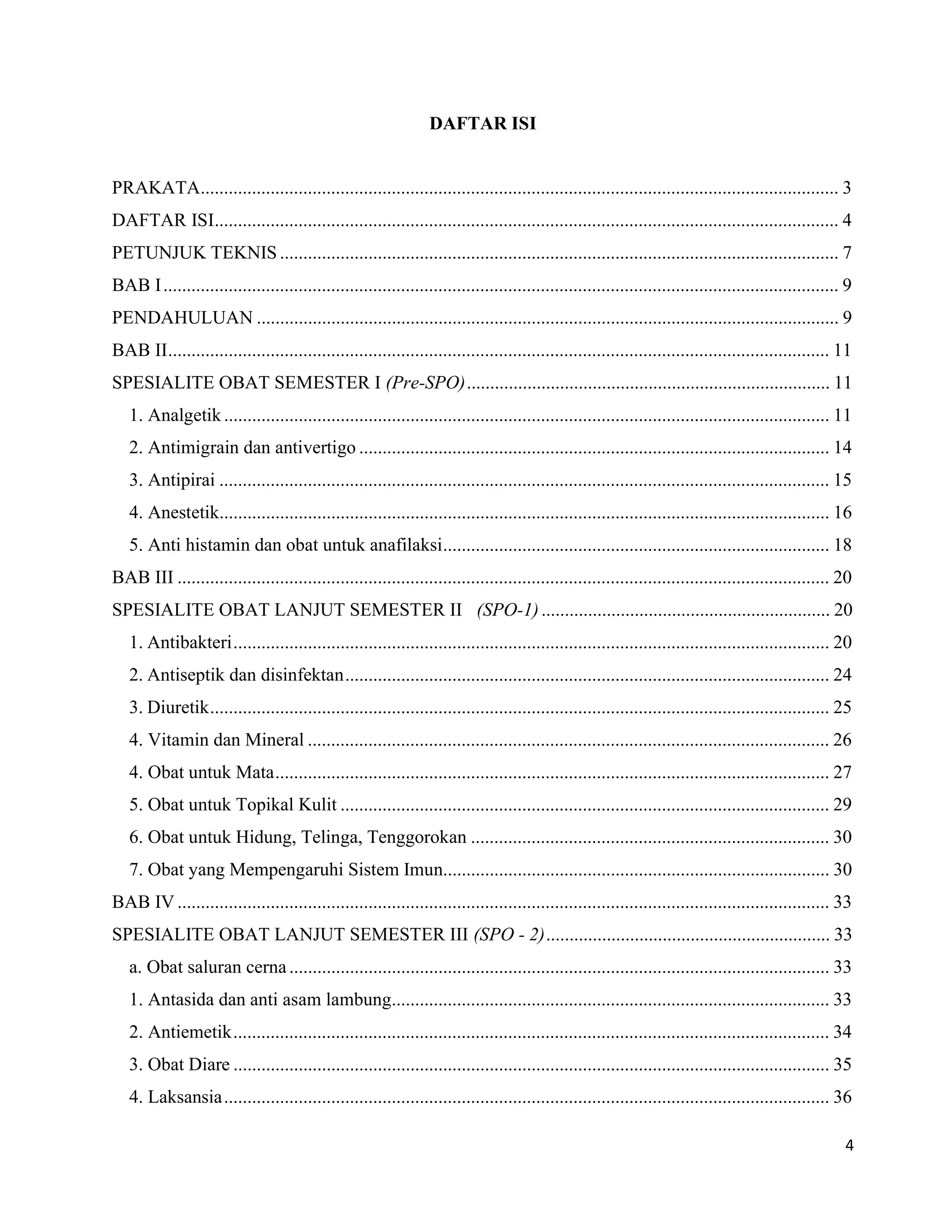 Spesialite obat untuk mahasiswa sarjana farmasi | PDF