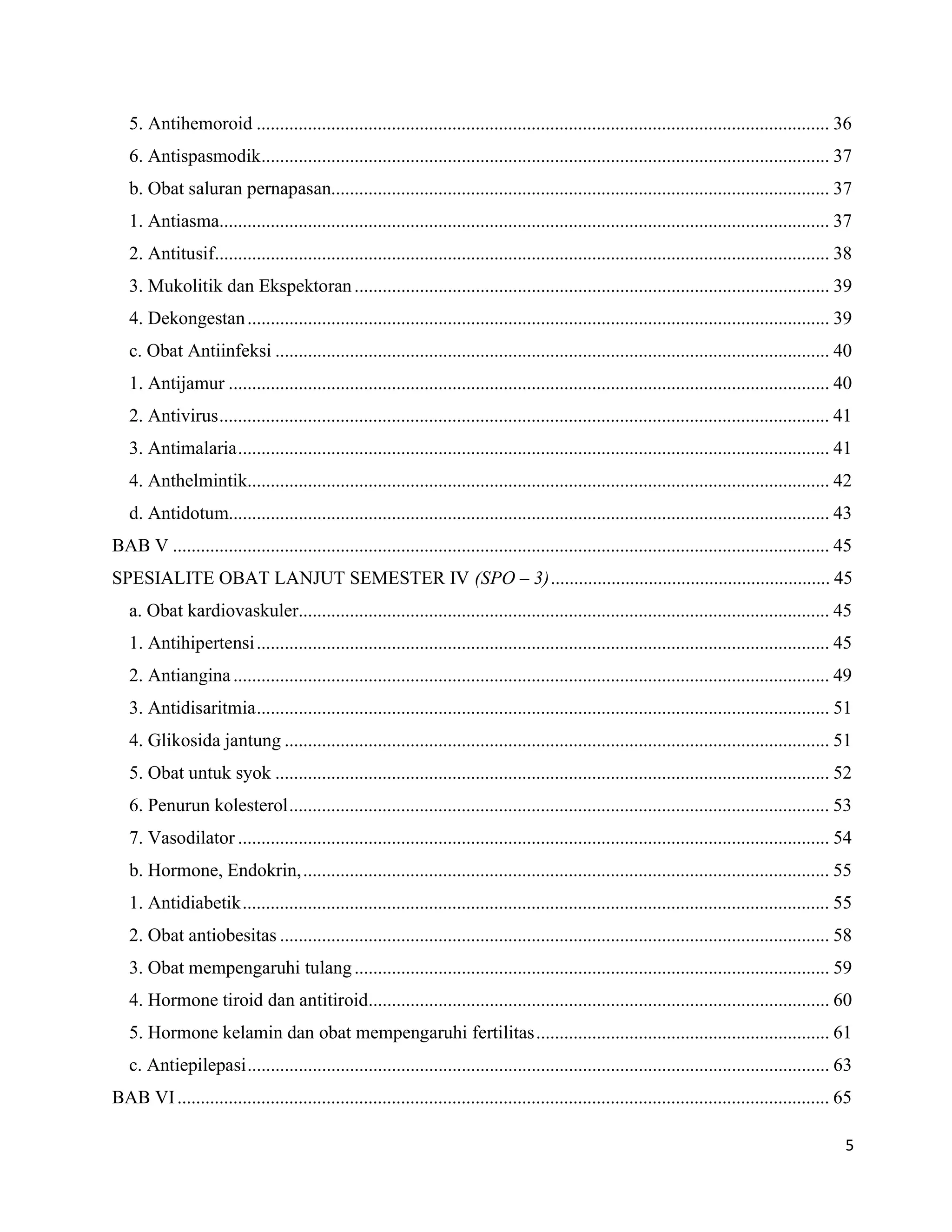 Spesialite obat untuk mahasiswa sarjana farmasi | PDF