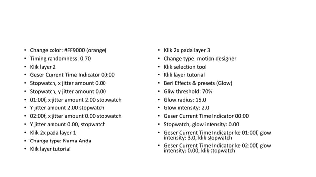SPESIFIKASI AFTER EFFECTS PRAKTIKUM 6 ANIMASI 2D (TEXT EFFECTS) | PPTX