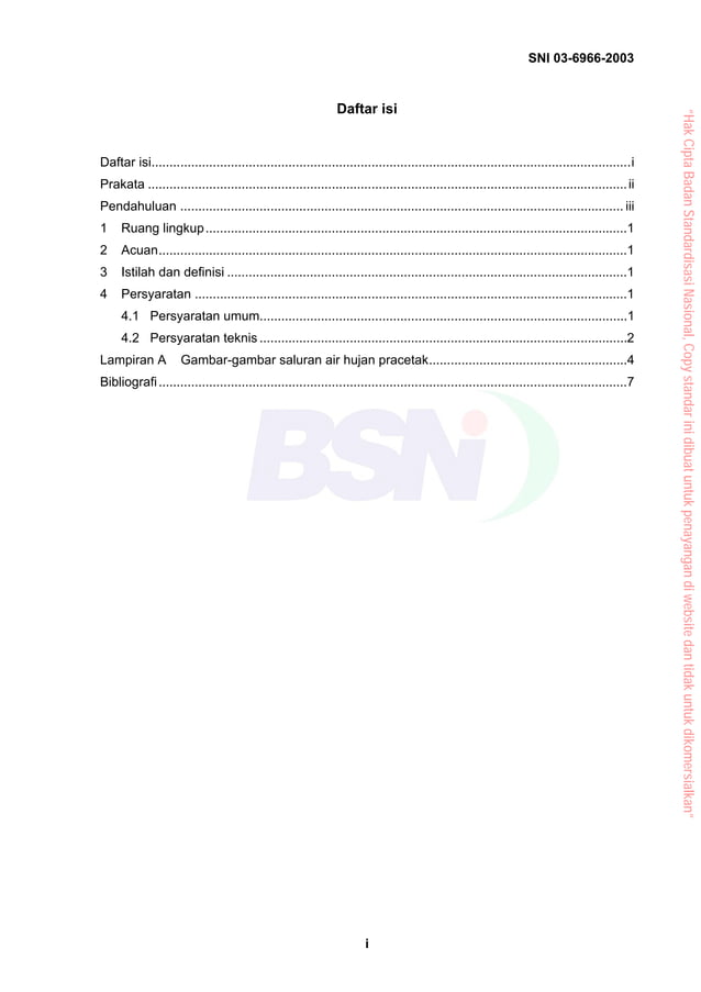 Spesifikasi saluran air hujan | PDF