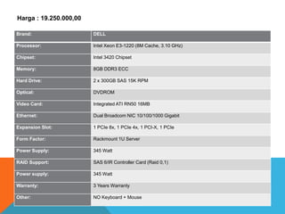 Spesifikasi server | PPTX
