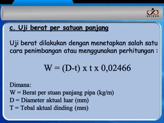 Spesifikasi standard pipa baja untuk pancang SNI 8052 2014 U3.ppt