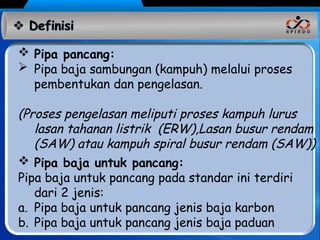 Spesifikasi standard pipa baja untuk pancang SNI 8052 2014 U4.ppt