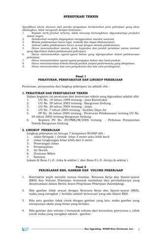 Spesifikasi teknis | DOC