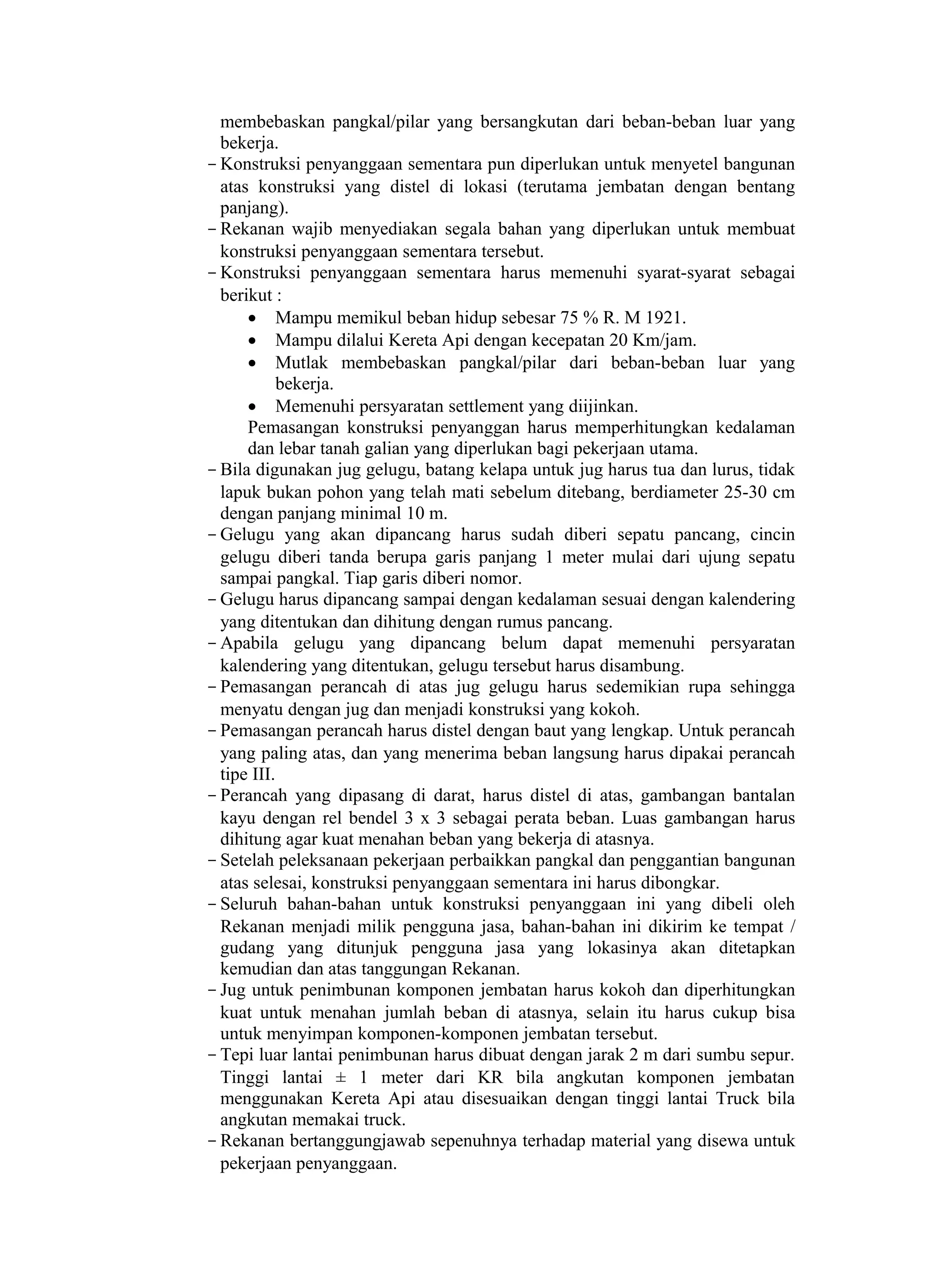 Spesifikasi teknis jembatan | PDF