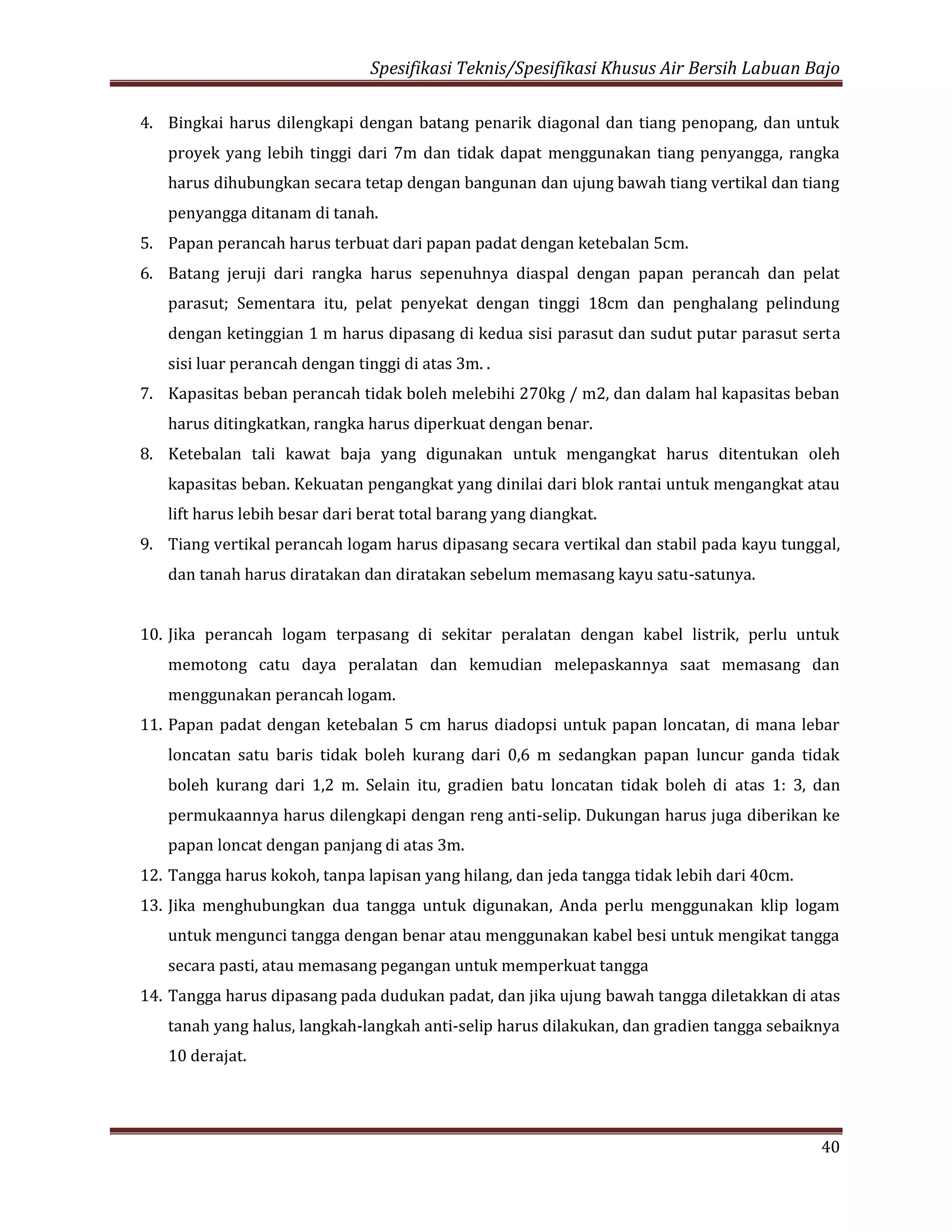 Spesifikasi teknis khusus ipa kap. 2x50 ldet | PDF