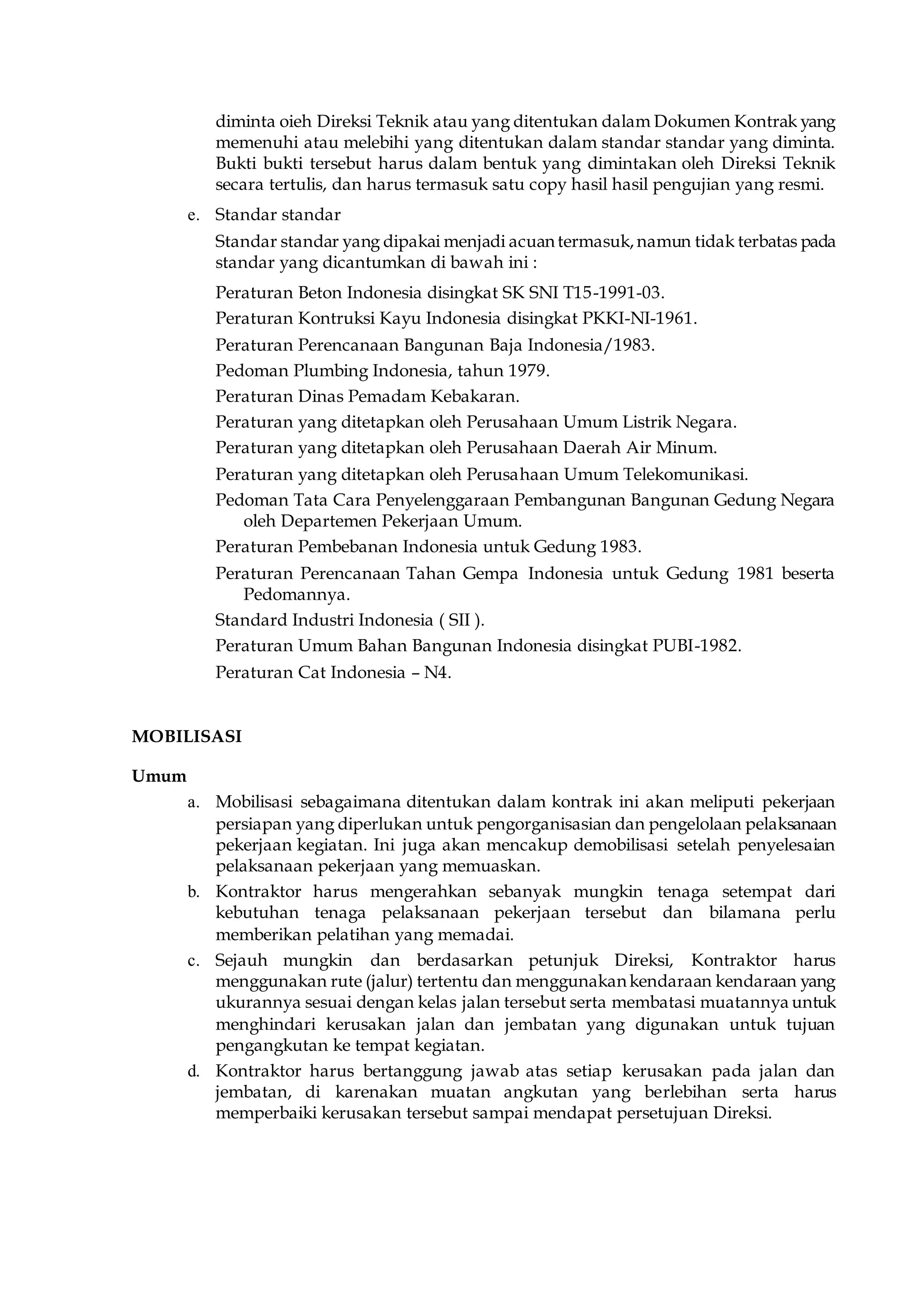 Spesifikasi teknis rujab | DOCX