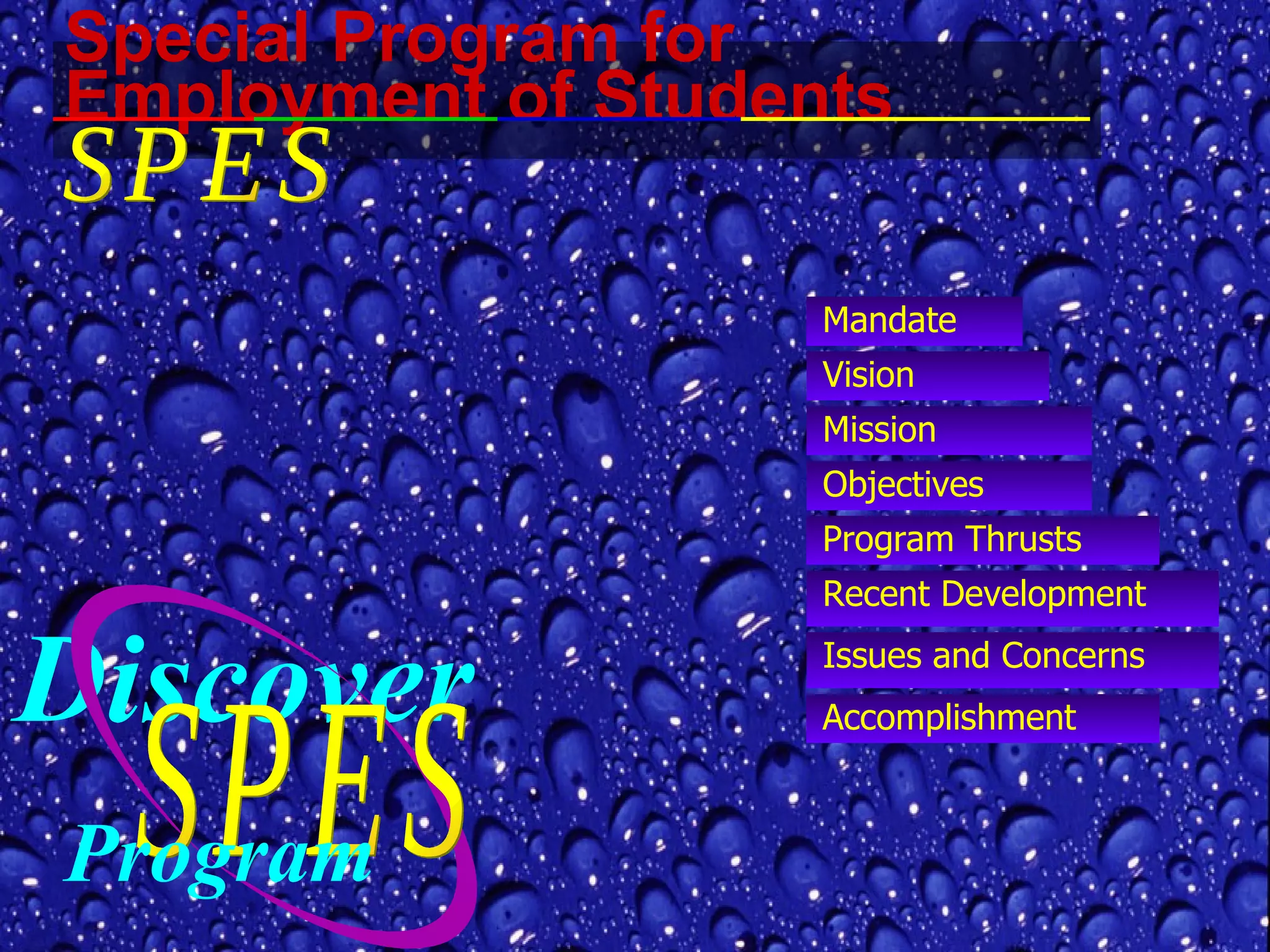 Spes program (5 23-08) | PPT
