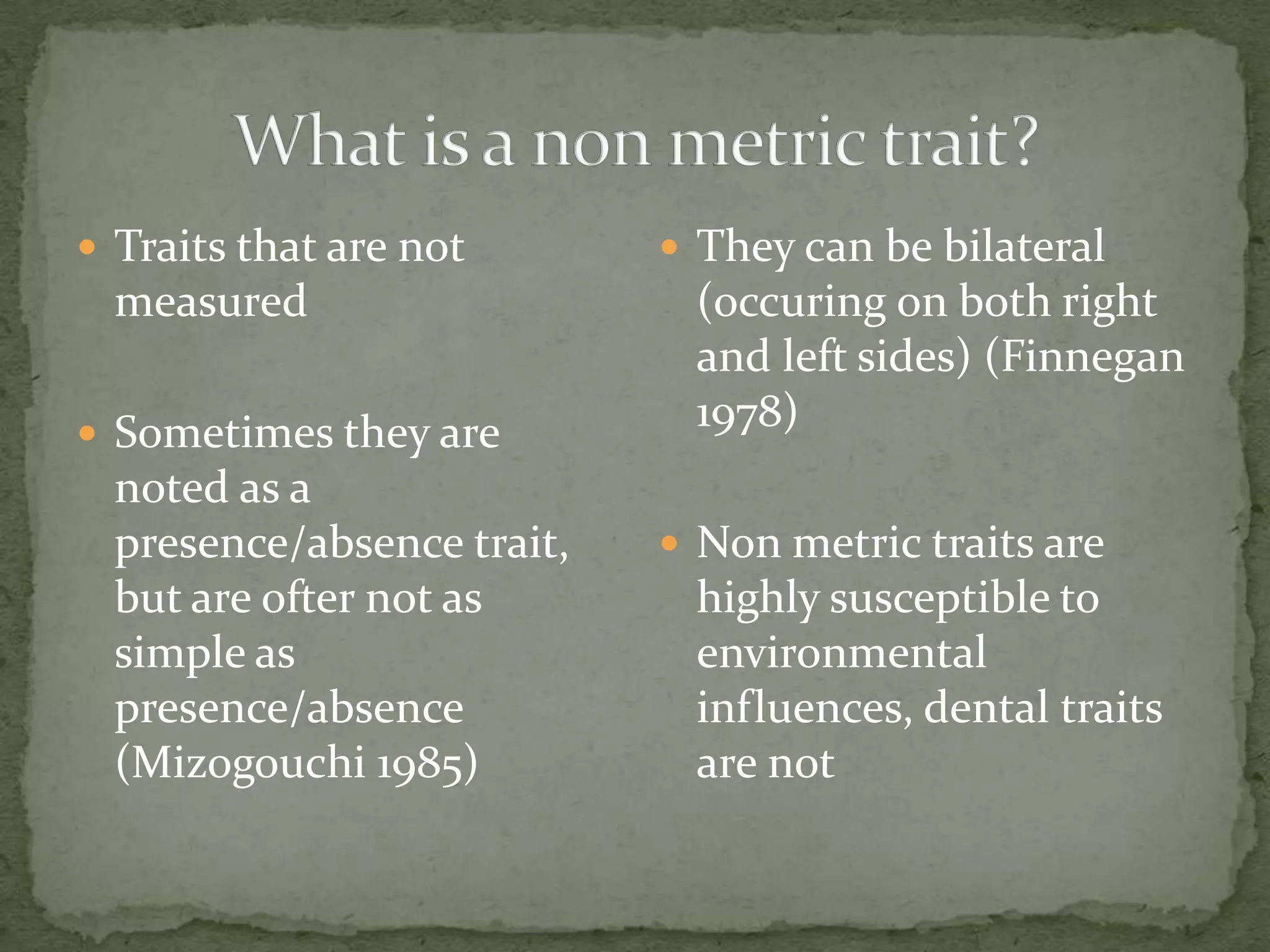 Sanisera Fieldschool 2010, session 4: Septal Apertures and non metric ...