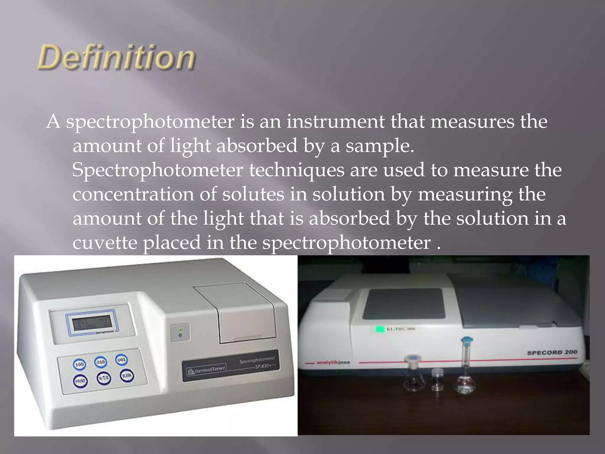 Spectrophotometer | PPTX