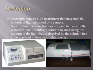 Spectrophotometer | PPTX