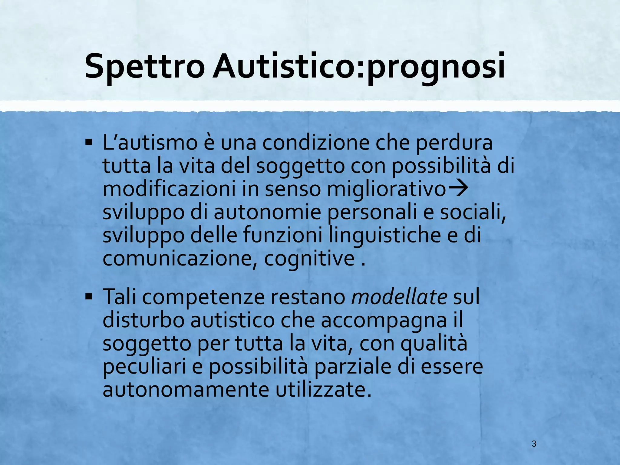 Spettro autistico e sindrome di asperger | PPTX