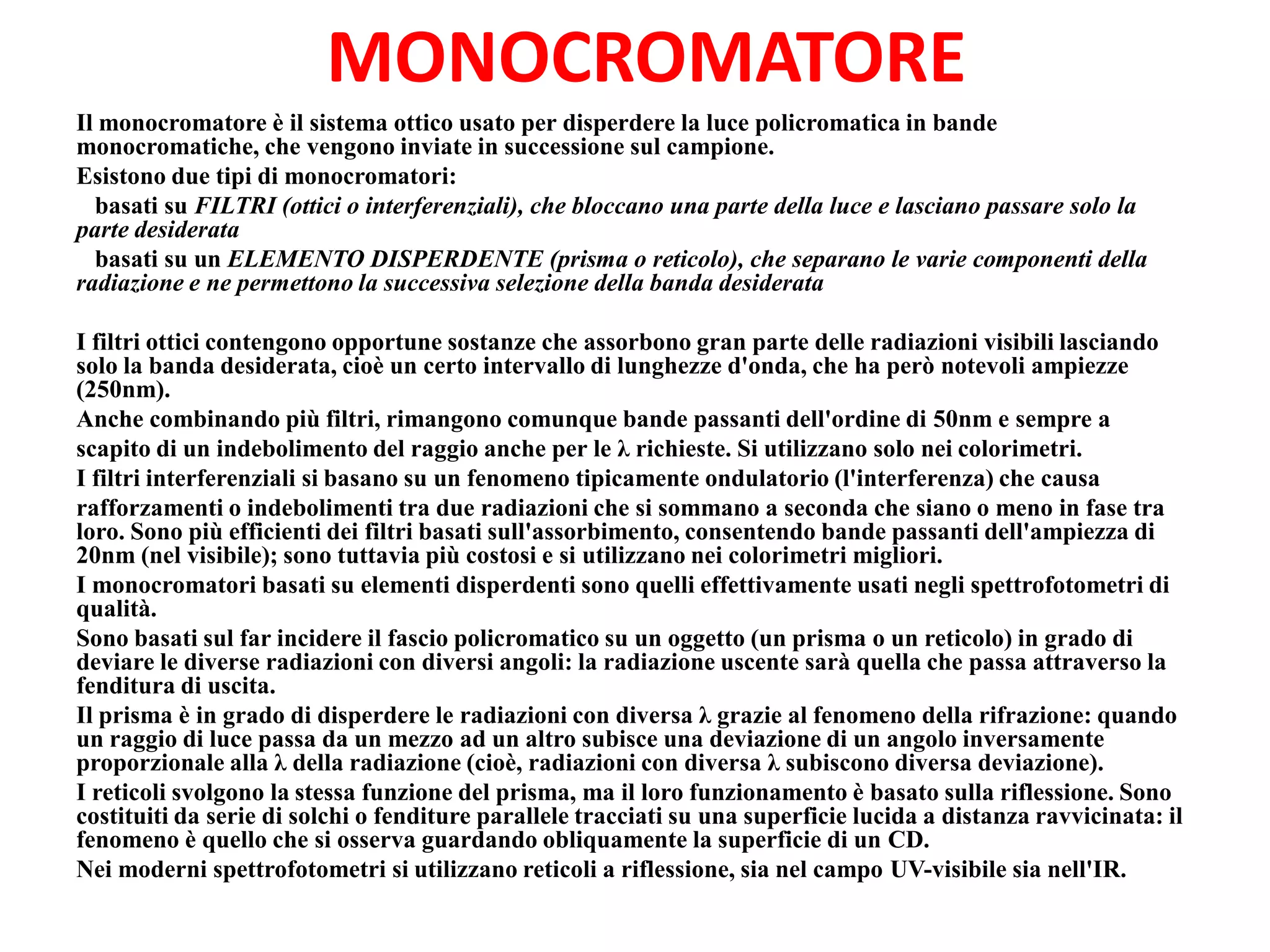 Spettrofotometro UV-visibile | PPTX