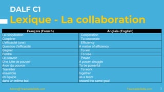 Dalf c1 la collaboration | PPTX