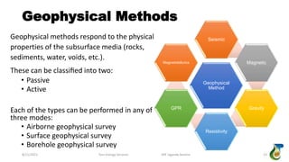 Role of Geophysics in the Oil and Gas Industry | PPTX