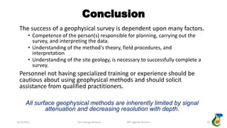 Role of Geophysics in the Oil and Gas Industry | PPTX
