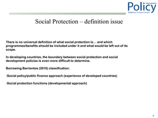 The expansion of non-contributory social protection worldwide and its ...