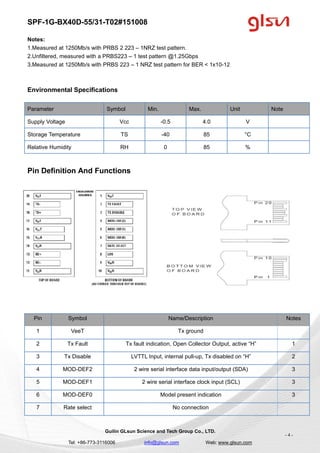 spf-1g-bx40d-1550nm-1310nm-40km-bidi-fiber-optic-transceiver-151008.pdf | Computer Peripherals ...