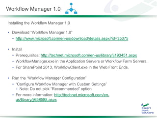 SharePointFest 2013 Washington DC - WF 204 - Build scalable SharePoint 2013 Staged Workflows to ...