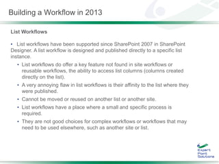SharePointFest 2013 Washington DC - WF 204 - Build scalable SharePoint 2013 Staged Workflows to ...