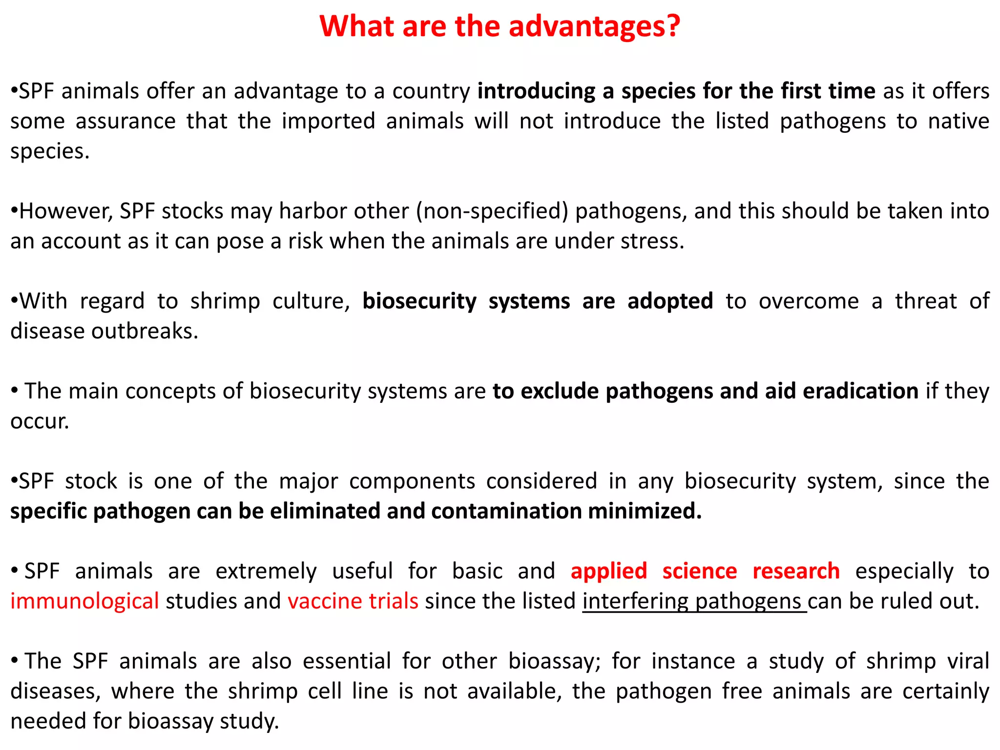 SPECIFIC PATHOGEN FREE ANIMAL | PPTX