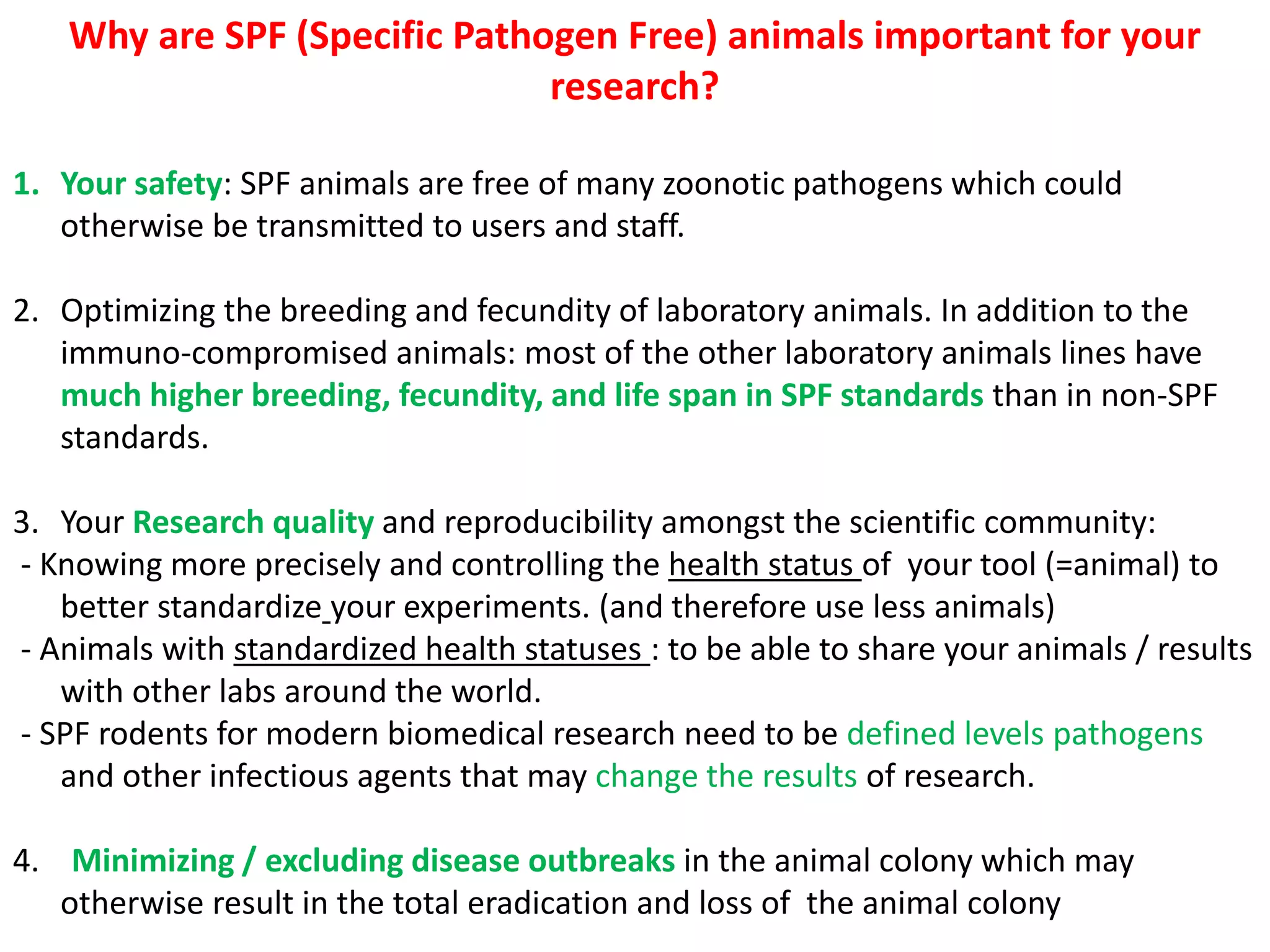SPECIFIC PATHOGEN FREE ANIMAL | PPTX