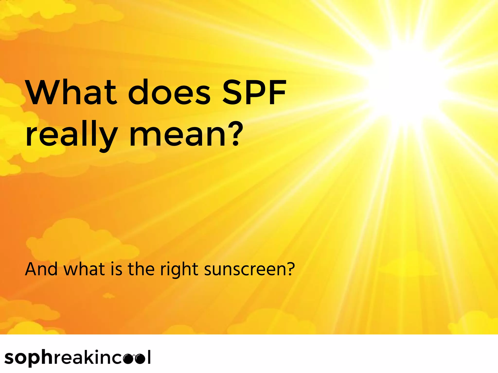 What does SPF really mean? | PDF