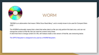 SPFS - A filesystem for Spectrum Protect | PPT