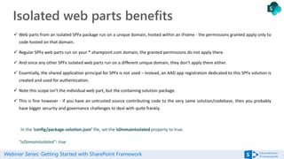 harePoint Framework Webinar Series: Consume Graph APIs in SharePoint Framework | PPT