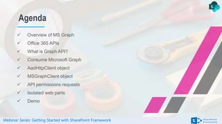 harePoint Framework Webinar Series: Consume Graph APIs in SharePoint ...