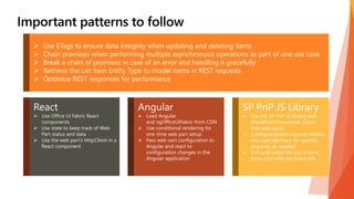 SPFx working with SharePoint data | PPTX