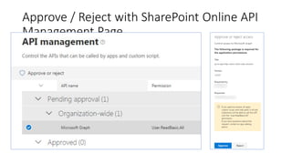 Leveraging APIs from SharePoint Framework solutions | PPT