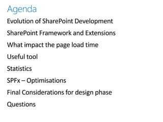 SPFx Gotchas & Optimisation | PPT