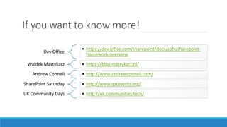 SPFx (SharePoint Framework) | PPTX