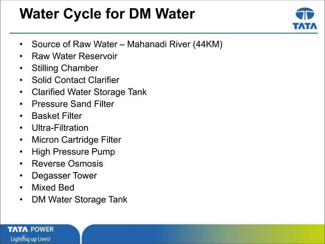 Power Plant Water Treatment | PPSX | Chemistry | Science