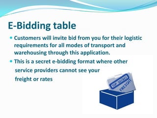shipping portal presentation | PPT