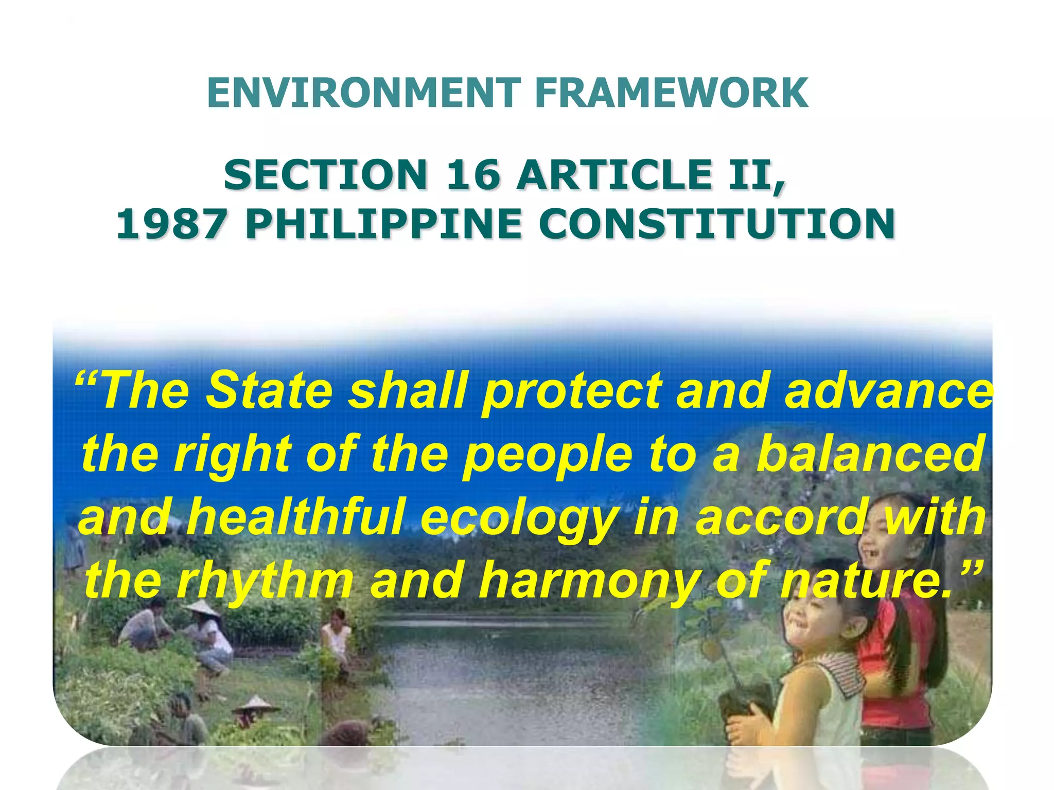 The State of Philippine Environment | PPTX