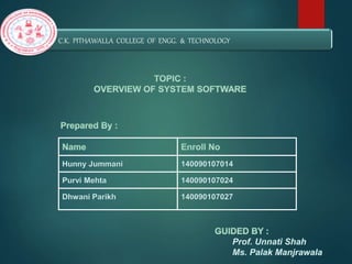 SYSTEM SOFTWARE | PPT