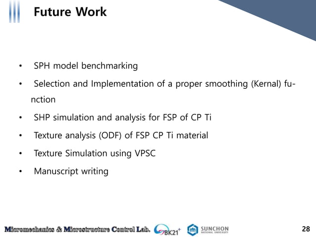 Meshfree Simulation Of Friction Stir Welding Process Ppt