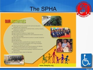 The Society For Physically Handicapped, Ahmedabad - History | PPT