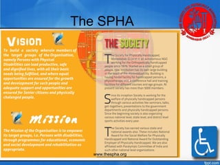 The Society For Physically Handicapped, Ahmedabad - History | PPT
