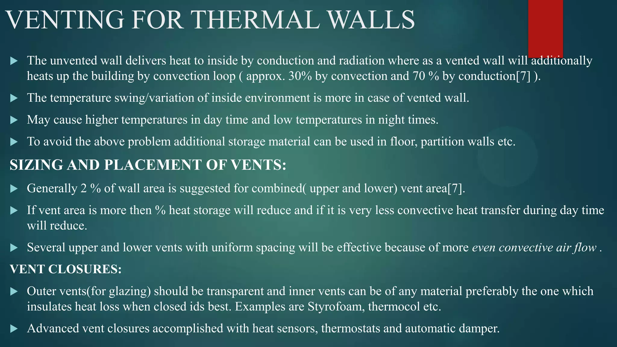 Solar thermal walls (Trombe ,water and trans walls) | PPTX