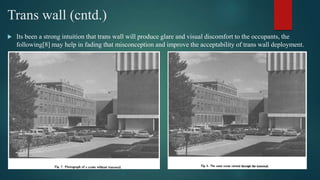 Solar thermal walls (Trombe ,water and trans walls) | PPTX
