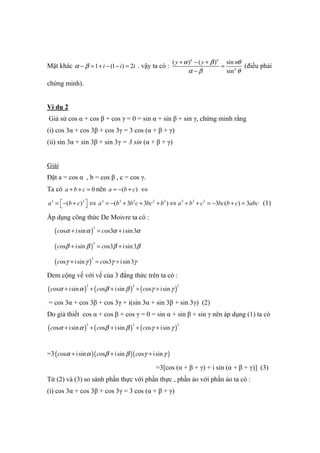 Số phức và lượng giác | PDF
