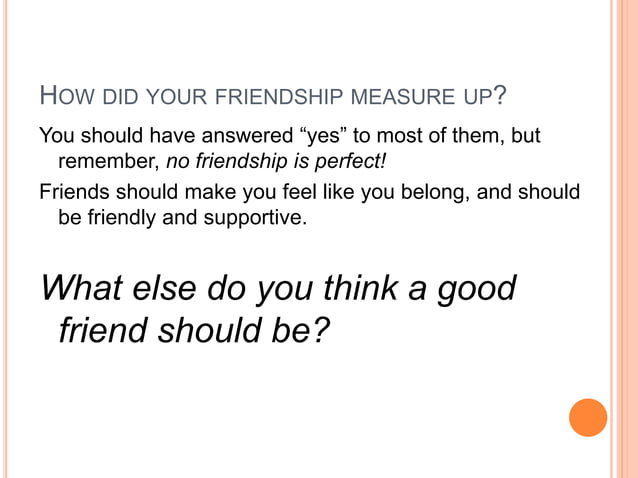 Sphe friendship | PPTX