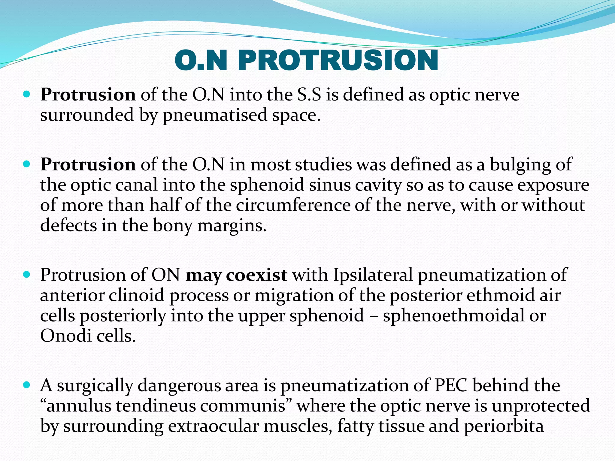 Sphenoid sinus and optic nerve | PPTX