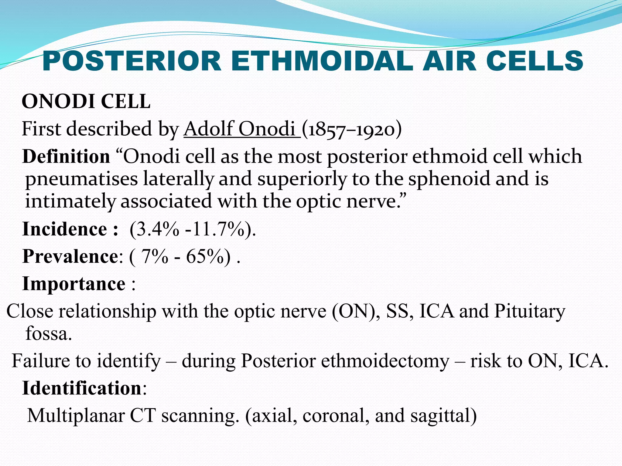 Sphenoid sinus and optic nerve | PPTX
