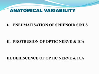 Sphenoid sinus and optic nerve | PPTX