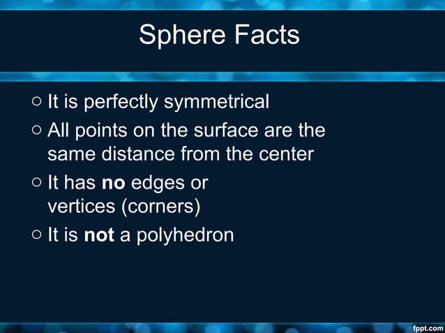 Sphere | PPT | Physics | Science